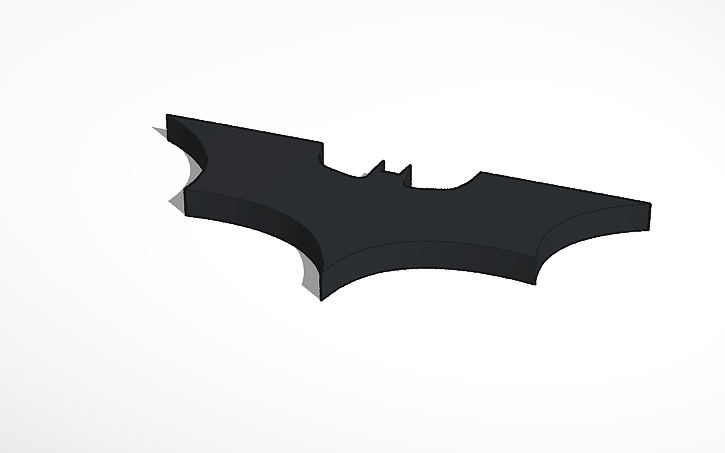 3D design Batman Logo | Tinkercad