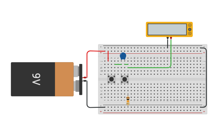 Circuit design RC Exponential Decay #3 - Tinkercad