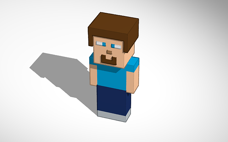 3D design Minecraft Steve - Tinkercad