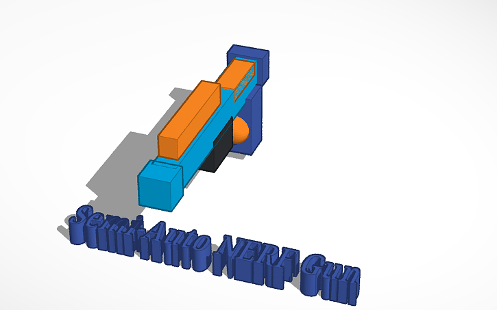 3D design Semi-Auto Stryfe Nerf Gun | Tinkercad