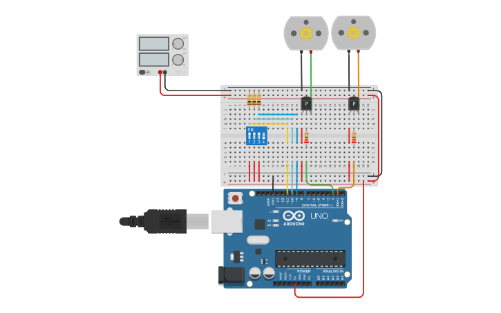 Circuit design Ex12 Lista 4 | Tinkercad