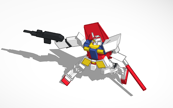 3D design gundam - Tinkercad