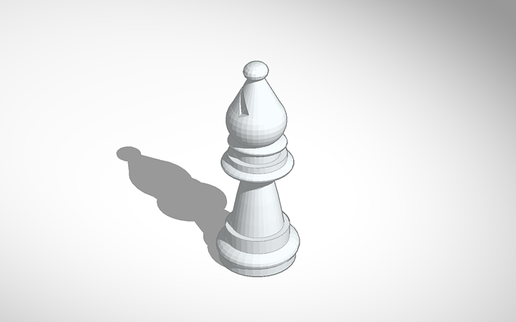 3D design Bishop - Tinkercad
