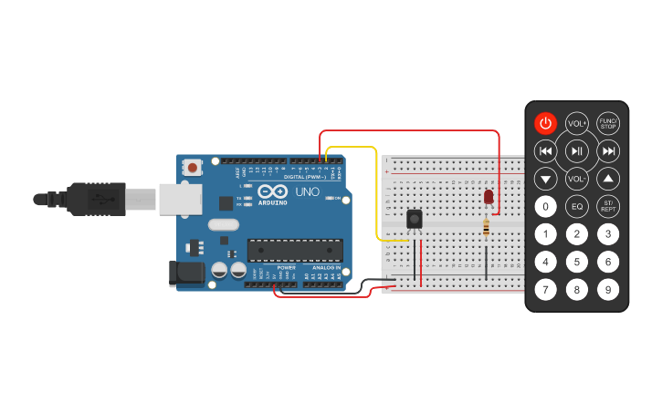 Circuit design IR sensor - Tinkercad