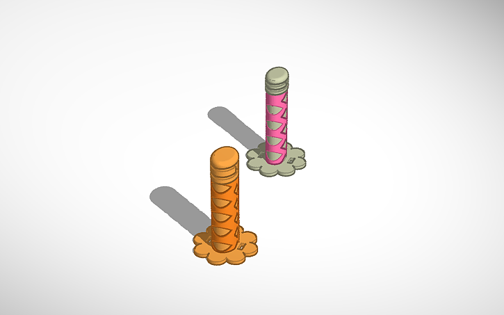 3D design Collapsible sword - Tinkercad