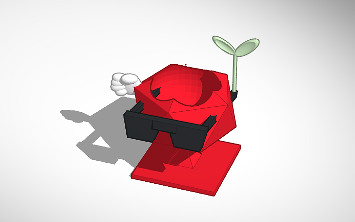 3D design planter | Tinkercad