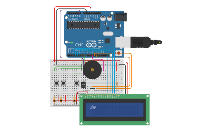 Circuit design Moulding Machine Intermediate 3 | Tinkercad