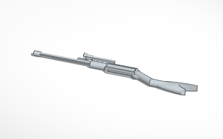 3D design LEGO cycler rifle - Tinkercad