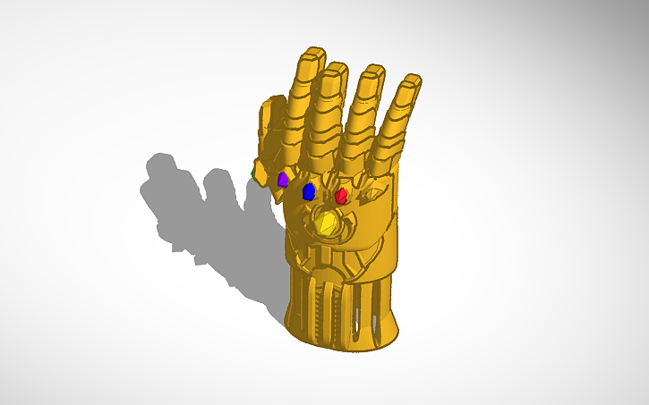 3D design Infinity Gauntlet - Tinkercad