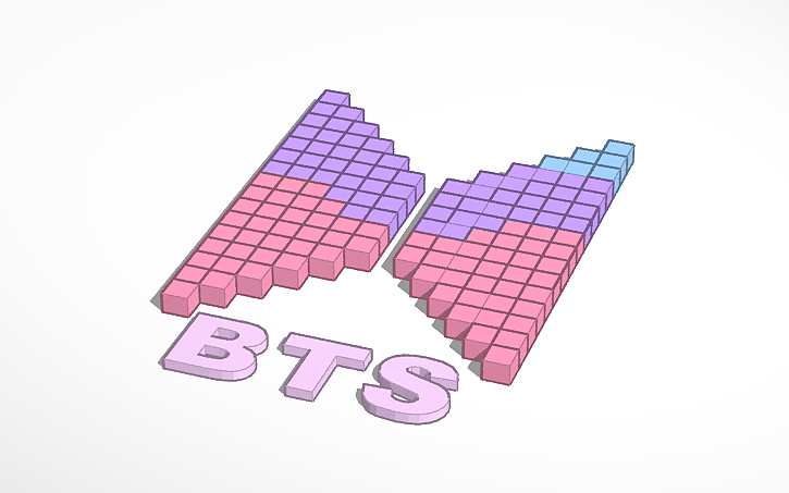 3D design BTS LOGO - Version 2 | Tinkercad
