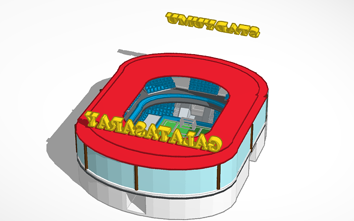 3D design GALATASARAY STADYUMU - Tinkercad