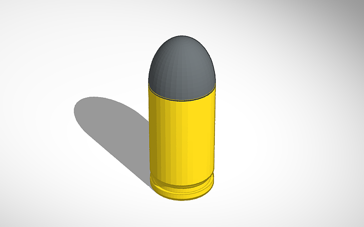 3D design Bullet base - Tinkercad