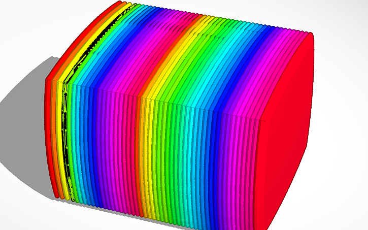 3D design the rainbow box | Tinkercad