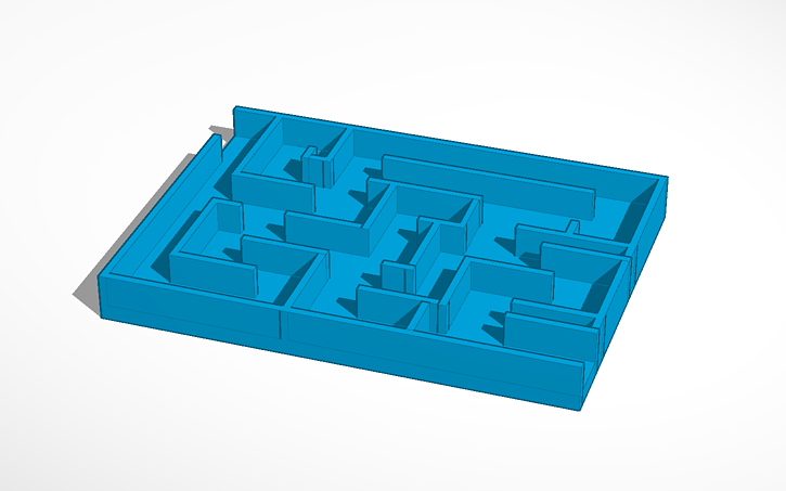 3D design BB maze - Tinkercad