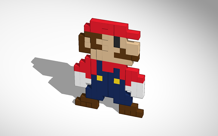 3D design Pixel Mario | Tinkercad