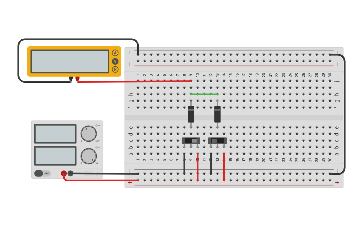Circuit design OR GATE FROM DIODE | Tinkercad