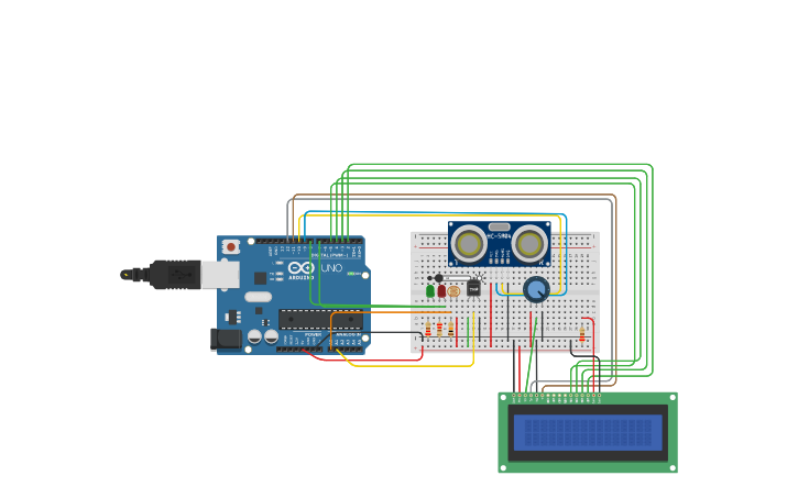 Circuit design Plant Monitoring System - Tinkercad