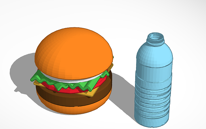 3D design Burger - Tinkercad