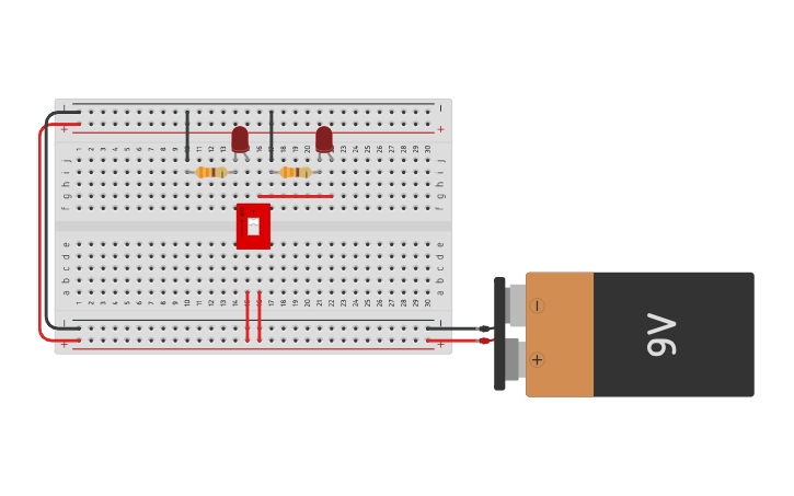 Circuit design DIP switch - Tinkercad