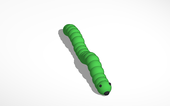3D design inchworm | Tinkercad