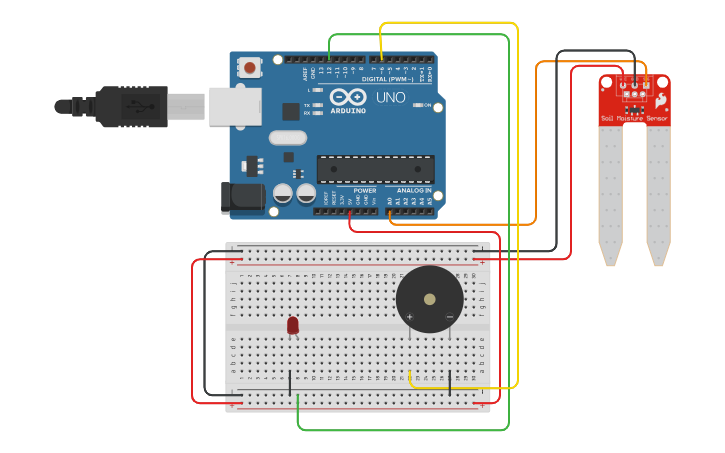 Circuit Design Copy Of Moisture Tinkercad