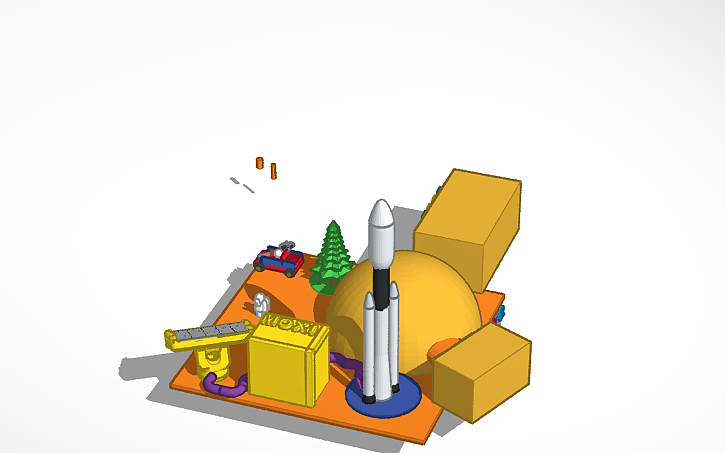 3D design Udara's space house on mars - Tinkercad