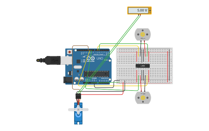 Circuit design drigelayer backup - Tinkercad