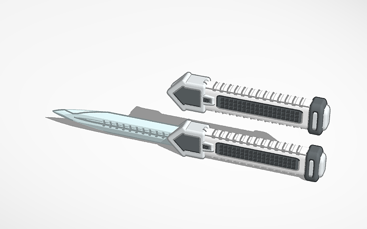 3D design Sci-fi Switchblade Knife - July 2024 - Tinkercad