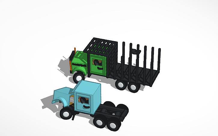 3d Design Semi Truck Crash Test Tinkercad
