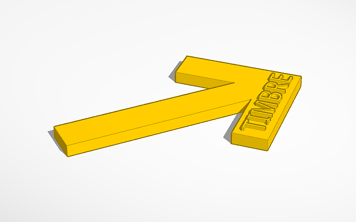 3D design Flecha TIMBRE - Tinkercad