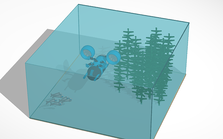 3D design Ocean Cleaner Robot (OCR) - Tinkercad