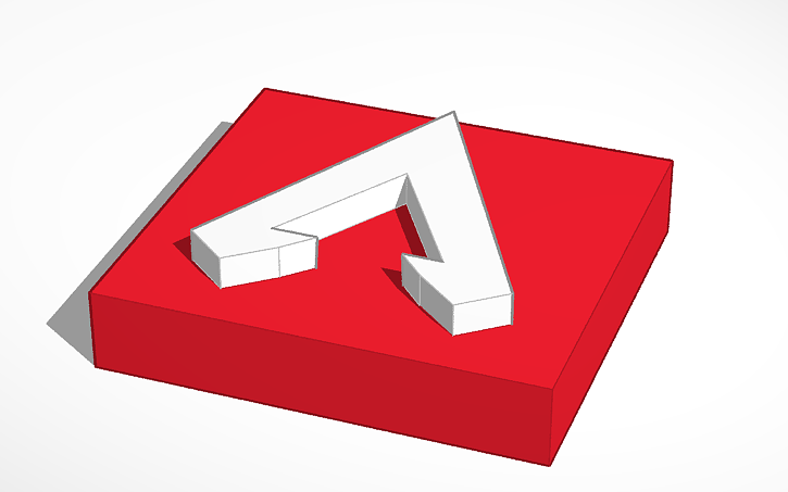 3D design Apex Symbol | Tinkercad