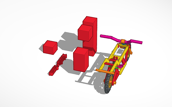 3D design electric bike - Tinkercad