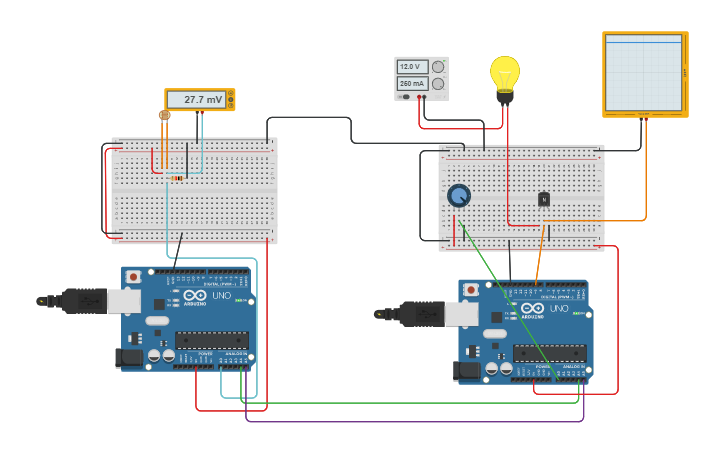 Circuit Design I2c Communication Tinkercad