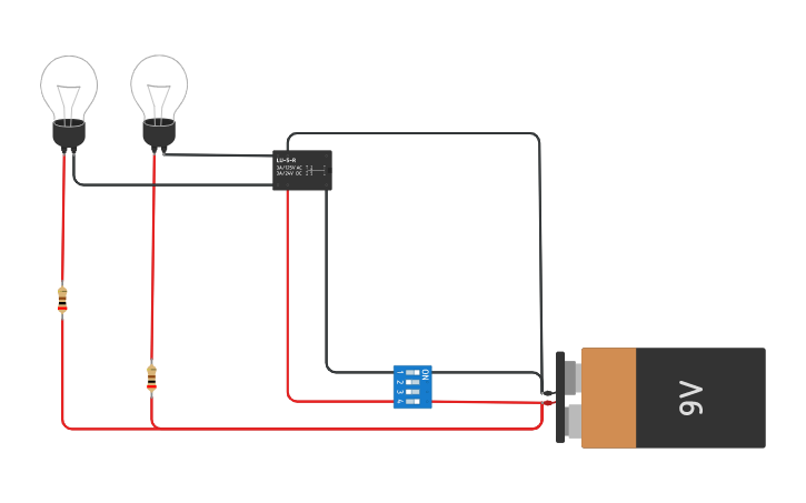 Circuit design circuito di un relè | Tinkercad