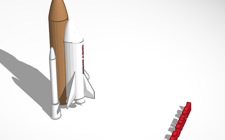 3D design SPACE SHUTTLE - Tinkercad