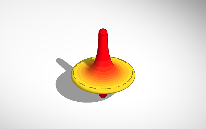 3D design Spinning Top - Tinkercad