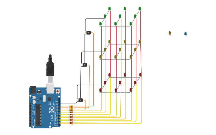 Circuit design Cubo 3x3x3 - Tinkercad