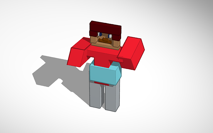 3D design minecraft Boy - Tinkercad