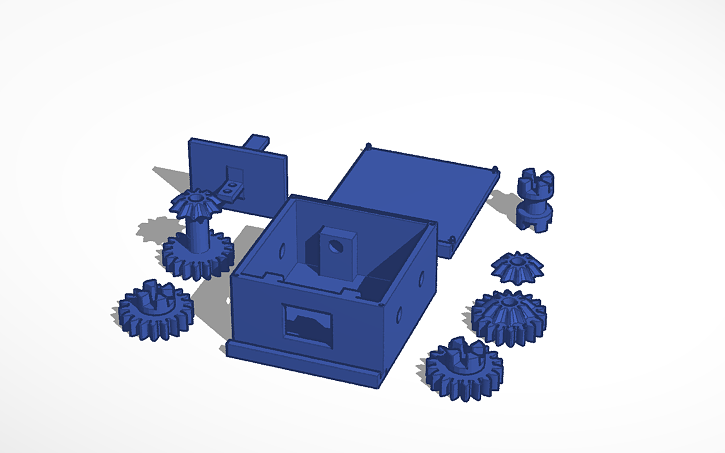 3D design reversing gearbox | Tinkercad