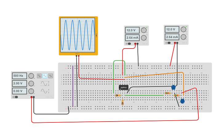 Circuit design Low Pass Filter - Tinkercad Circuit design Low Pass Filter - Tinkercad