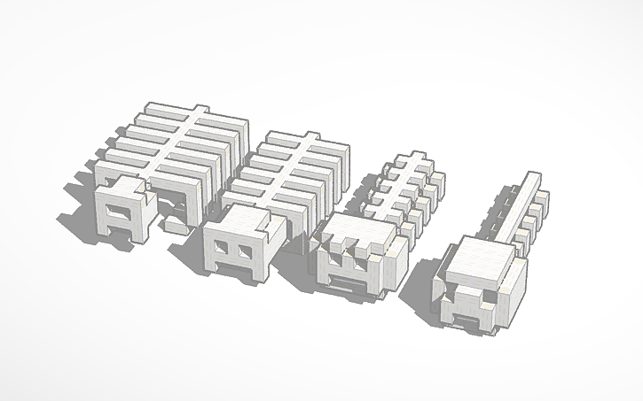 3D design Minecraft fossils | Tinkercad