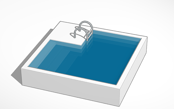 3D design Swimming Pool - Tinkercad
