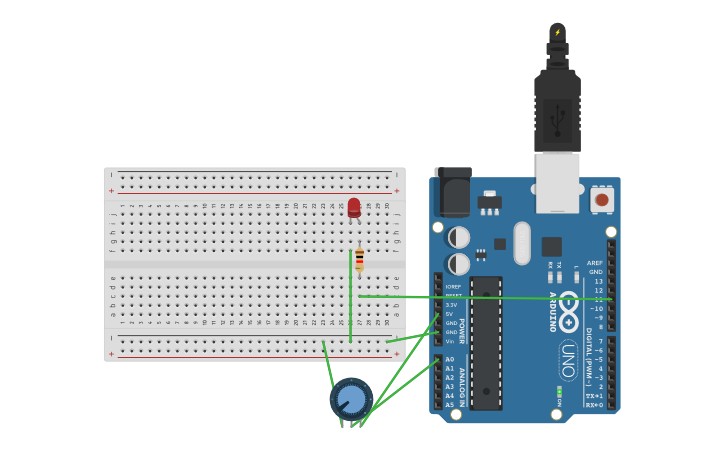 Circuit design Arduino Tarefa3.1 | Tinkercad