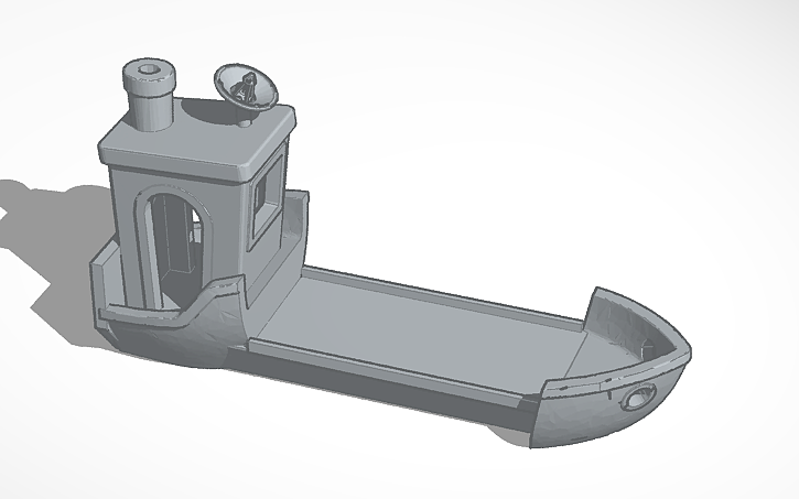 3D design benchy remix - Tinkercad