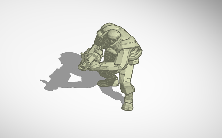 3D design TF2 demoman - Tinkercad
