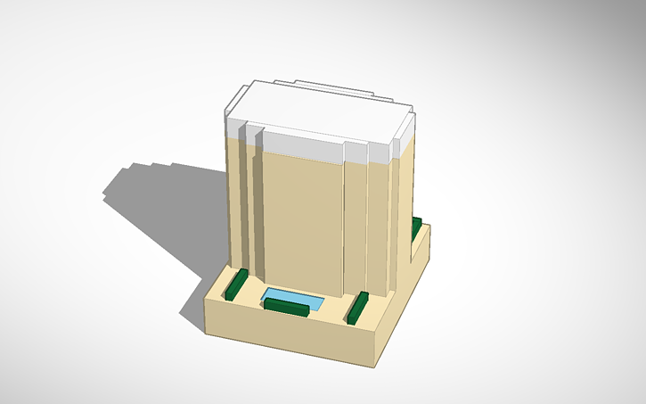 3D design Trump Tower - Tinkercad