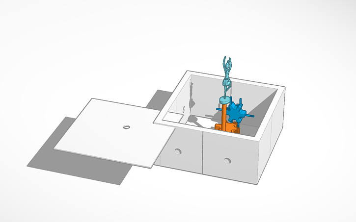 3D design Working Music box - Tinkercad