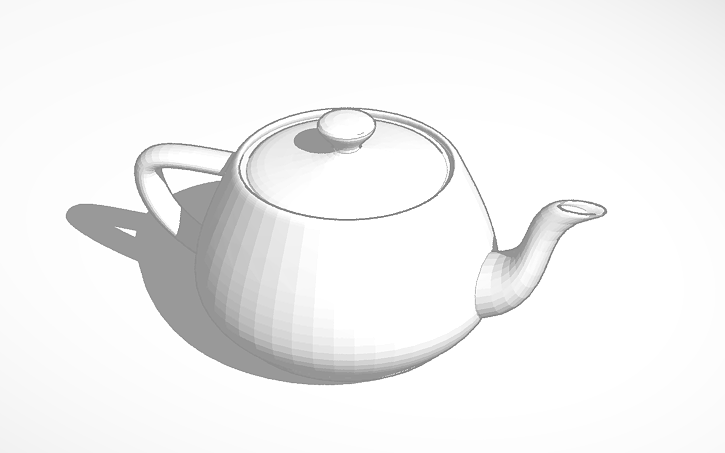 3D design Utah Teapot - Tinkercad
