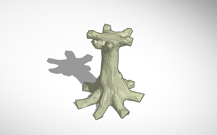 3D design Trunk of a tree; (Oak) - Tinkercad